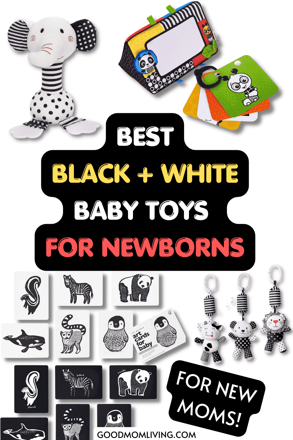 Ultimate Newborn Black and White Baby Toys (High Contrast Toys) - Good ...