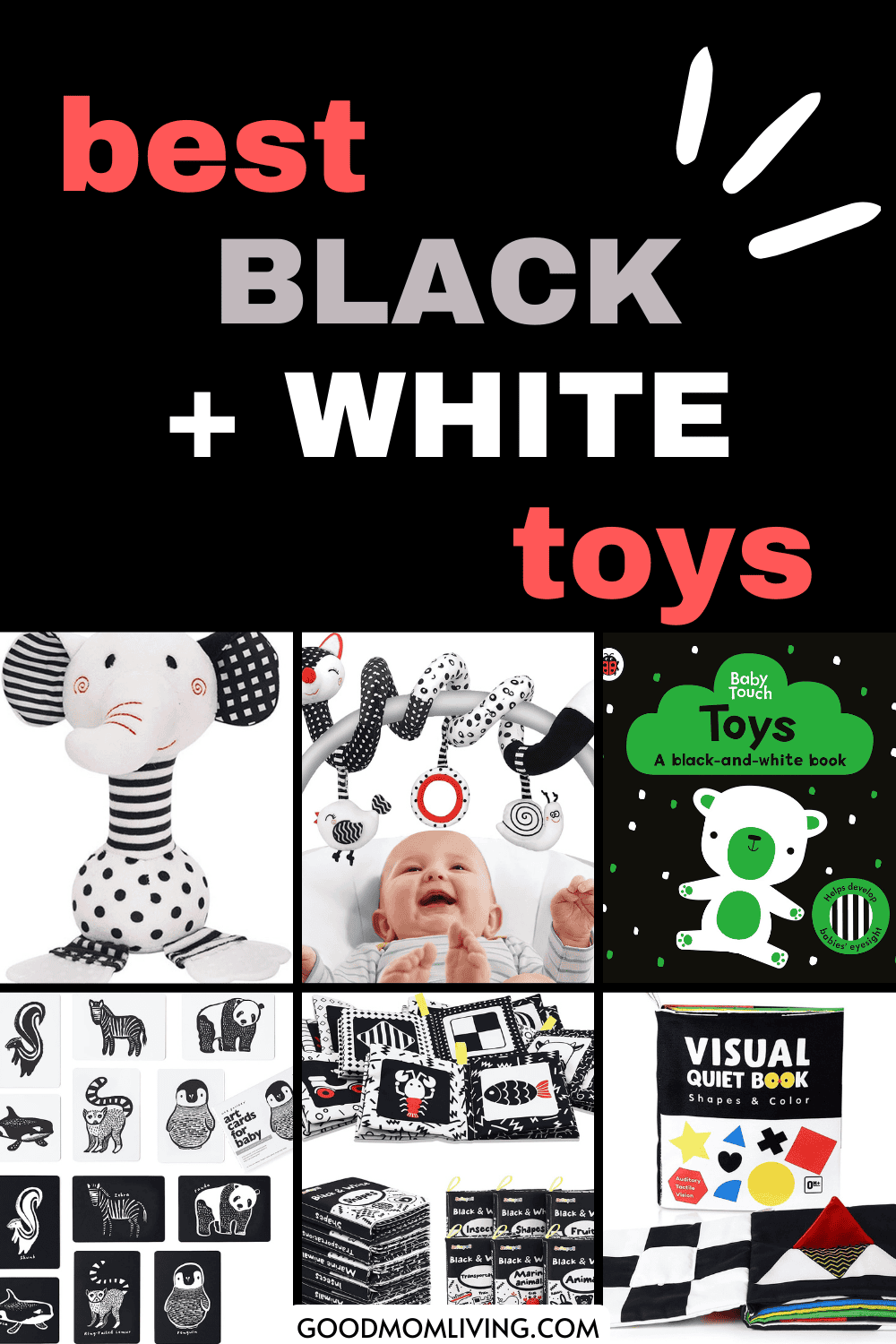 Ultimate Newborn Black and White Baby Toys (High Contrast Toys) - Good ...