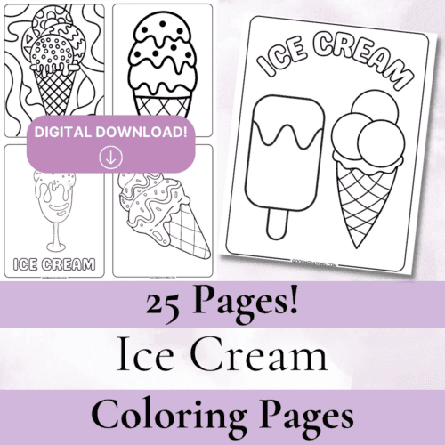 25 Cute Ice Cream Coloring Pages - Good Mom Living