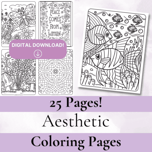 25 Aesthetic Color Pages - Good Mom Living