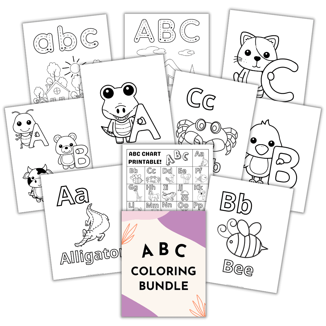 Alphabet Coloring Pages Free Printable For Toddlers Good Mom Living