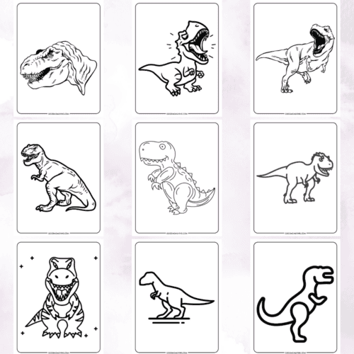 61 T Rex Coloring Pages - Good Mom Living
