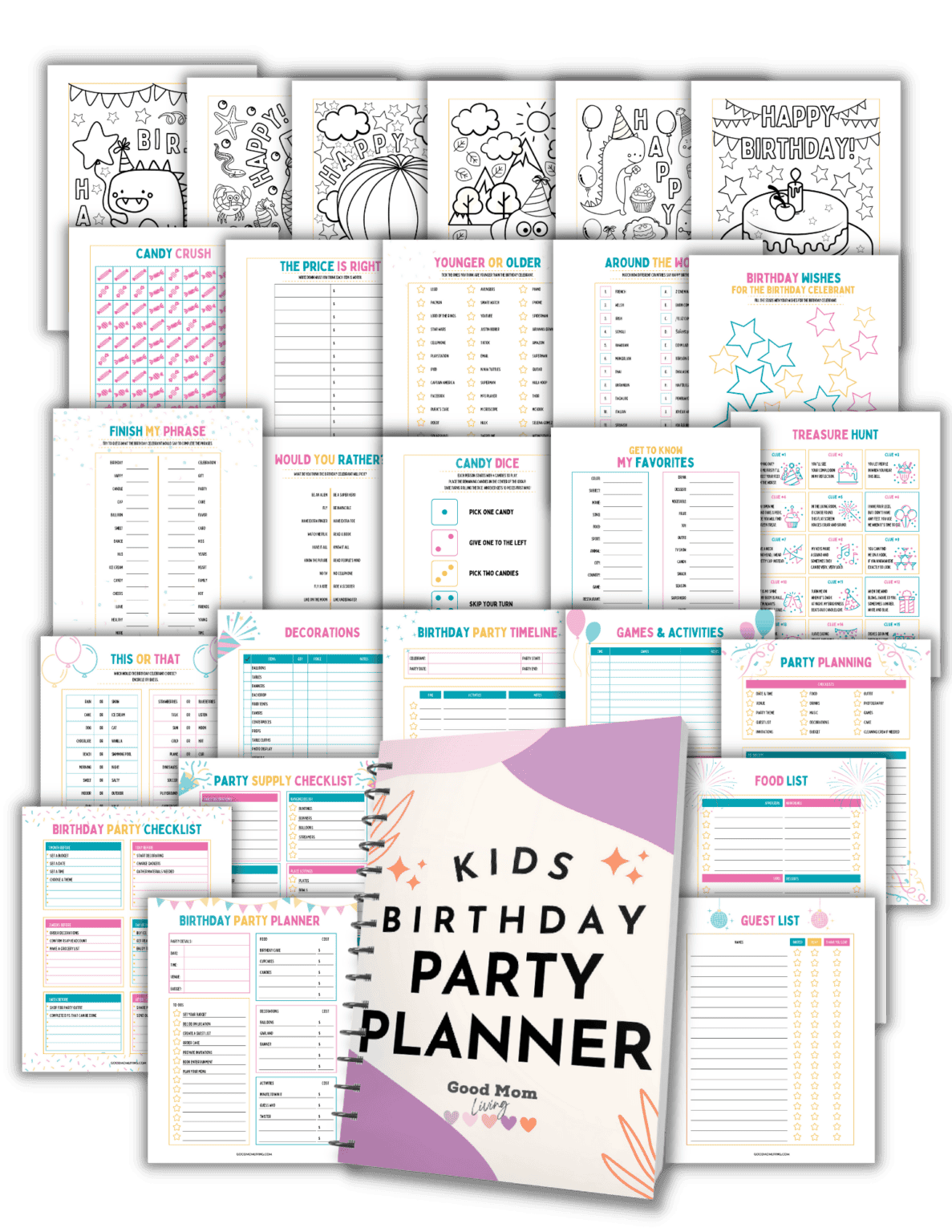 How to Plan a Birthday Party Checklist (Free Download) - Good Mom Living