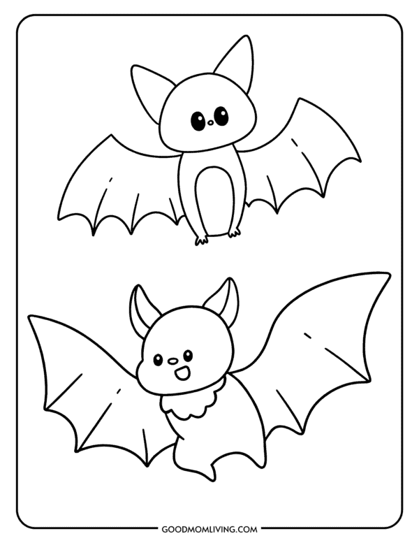 30+ Bat Coloring Pages for Kids (Free Printable) - Good Mom Living