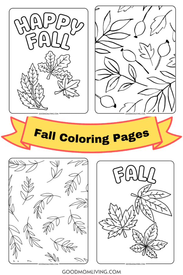 Fall Leaves Coloring Pages (Free Printable for Kids) - Good Mom Living