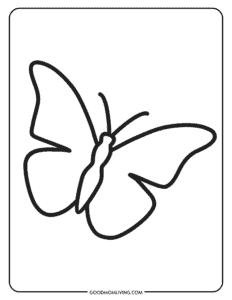 Printable Butterfly Outline Templates (Free Images) - Good Mom Living