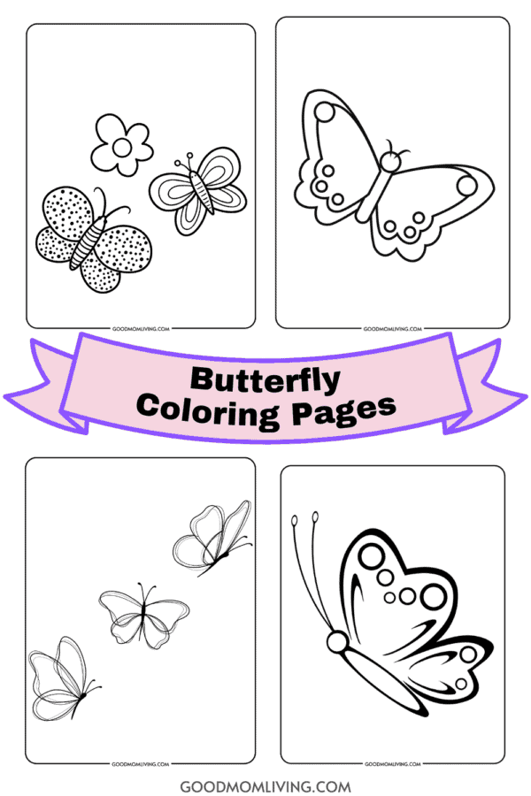 Printable Butterfly Outline Templates (Free Images) - Good Mom Living