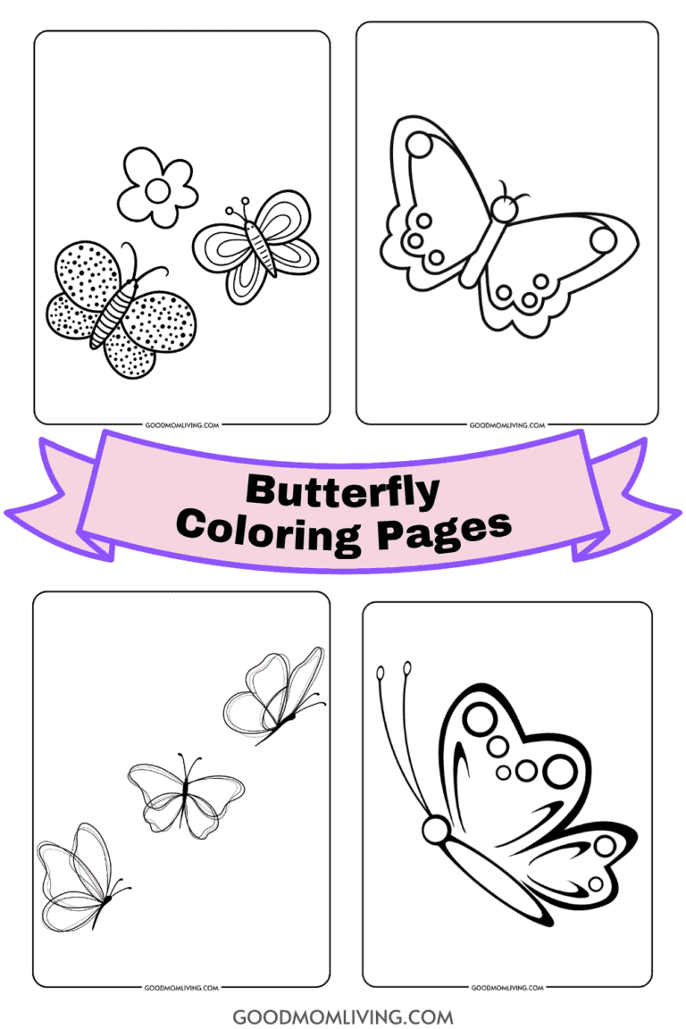 Printable Butterfly Outline Templates (Free Images) - Good Mom Living