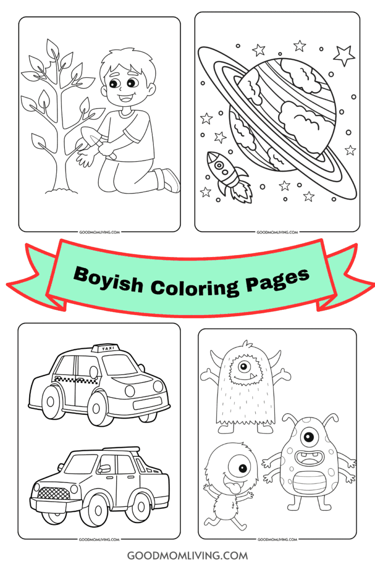 Boyish Coloring Pages (Free Printables for Boys) - Good Mom Living