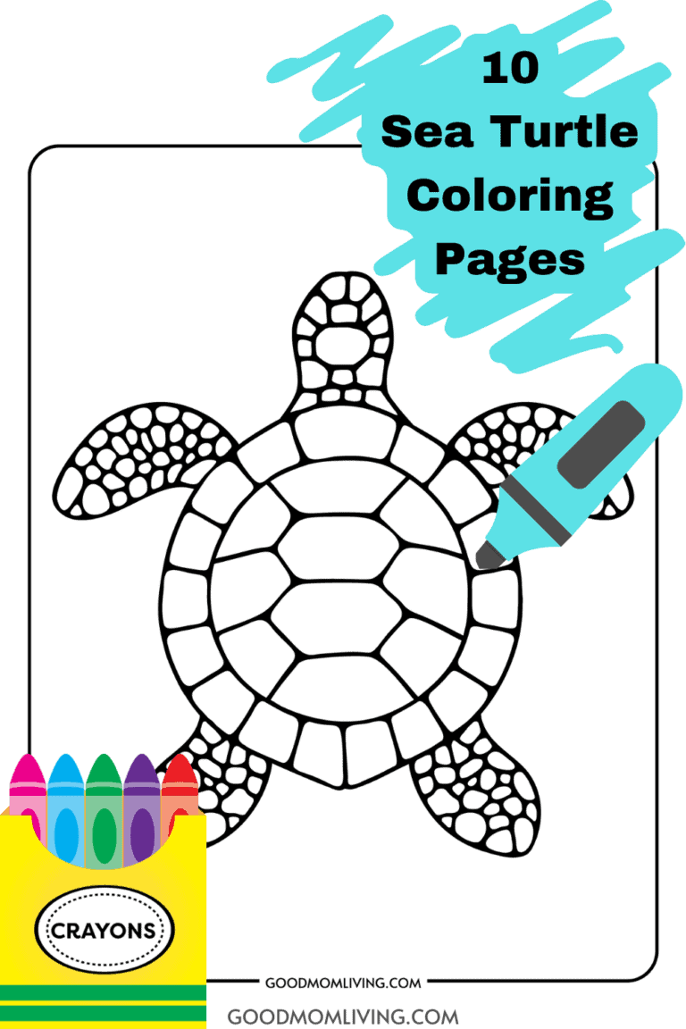 Sea Turtle Coloring Pages (Free Printable Turtles) - Good Mom Living