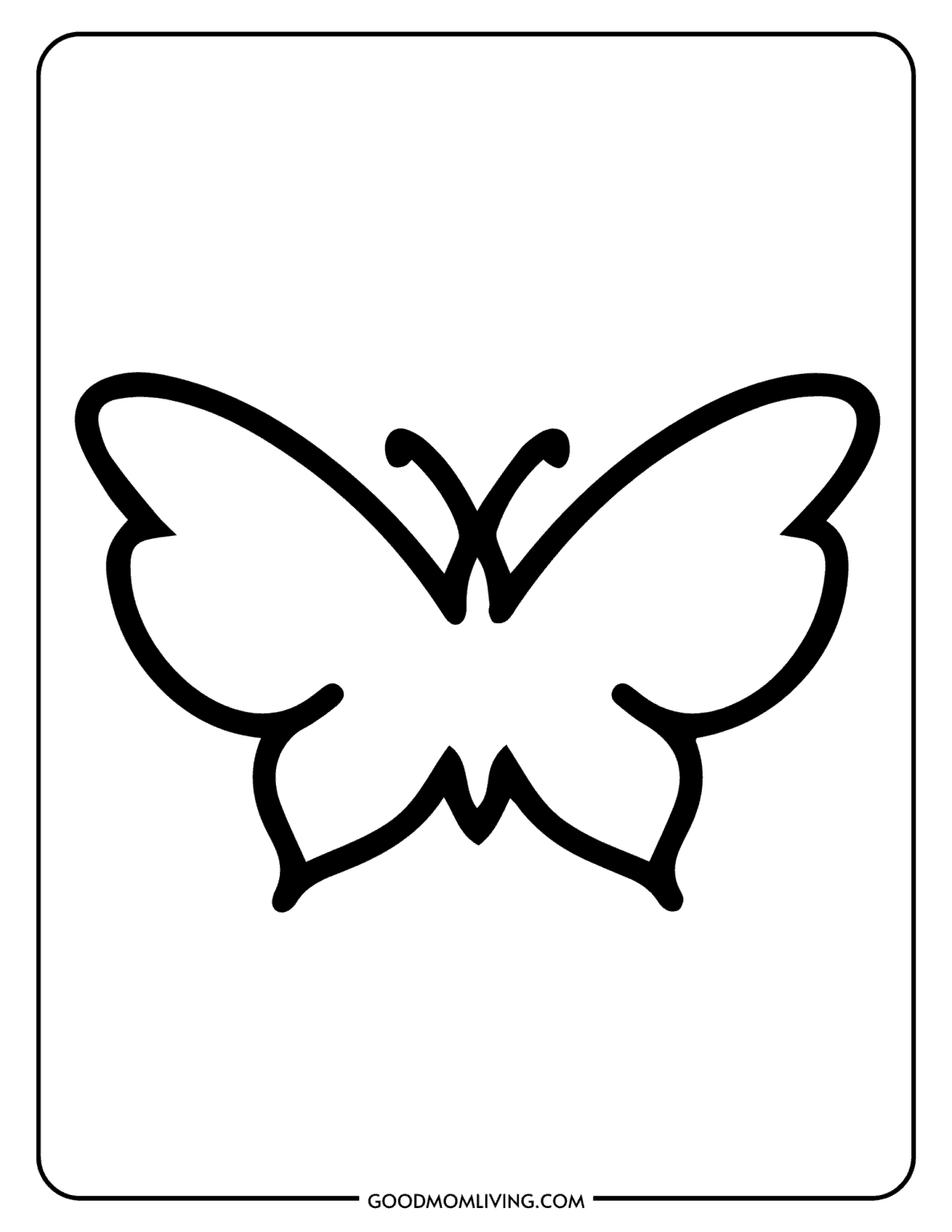 Printable Butterfly Outline Templates (Free Images) - Good Mom Living