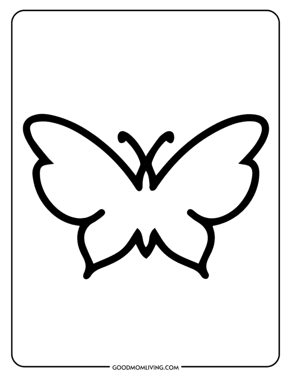 Printable Butterfly Outline Templates (Free Images) - Good Mom Living