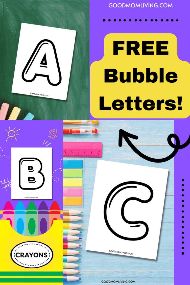 Free Printable Bubble Letters Alphabet - Good Mom Living