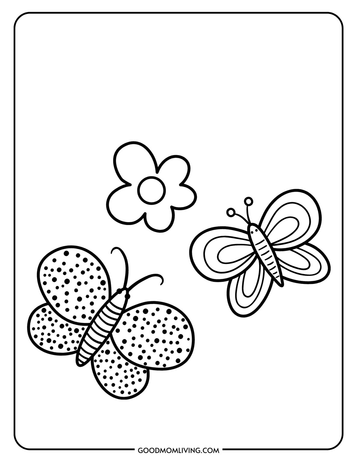 Printable Butterfly Outline Templates (Free Images) - Good Mom Living