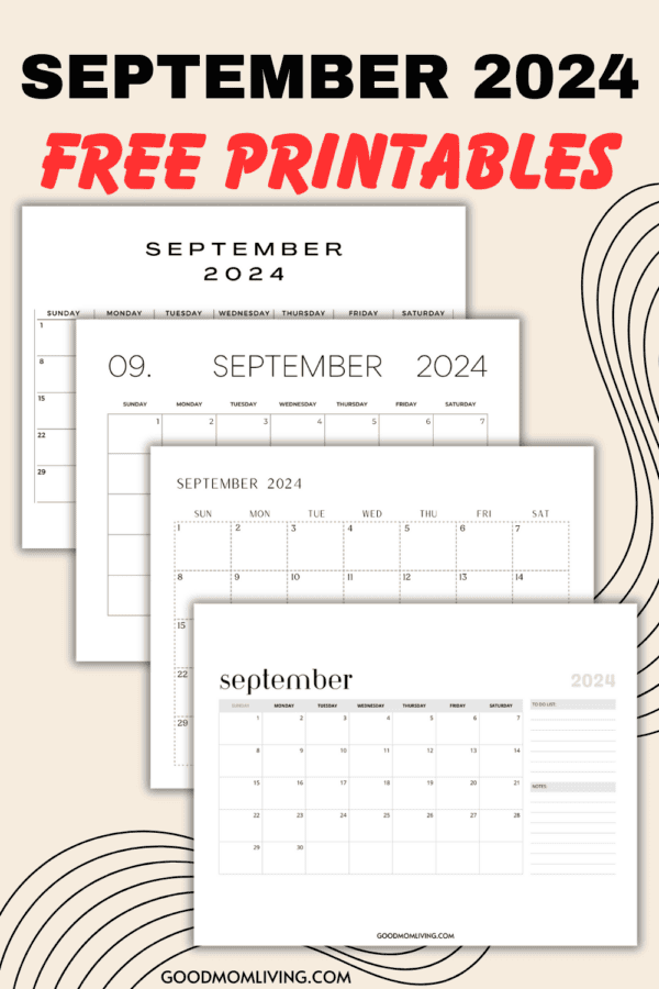 Stay Grounded This Fall with a Free September 2024 Calendar - Good Mom ...