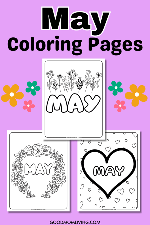 May Coloring Pages (Free Printable Spring Coloring Pages) - Good Mom Living