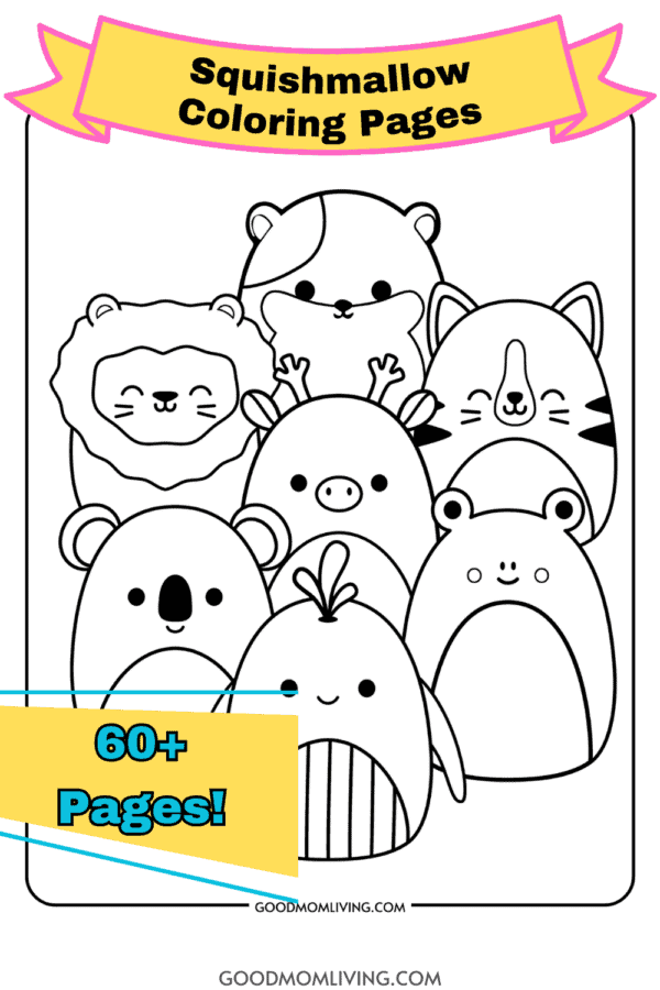60+ Squishmallow Coloring Pages for Kids (Free) - Good Mom Living