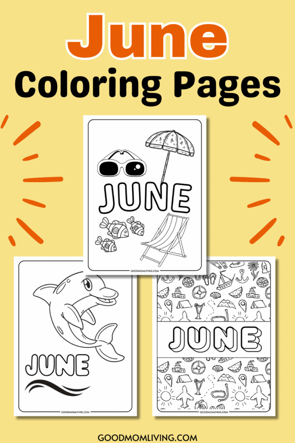 June Coloring Pages (Free Summer Coloring Pages) - Good Mom Living