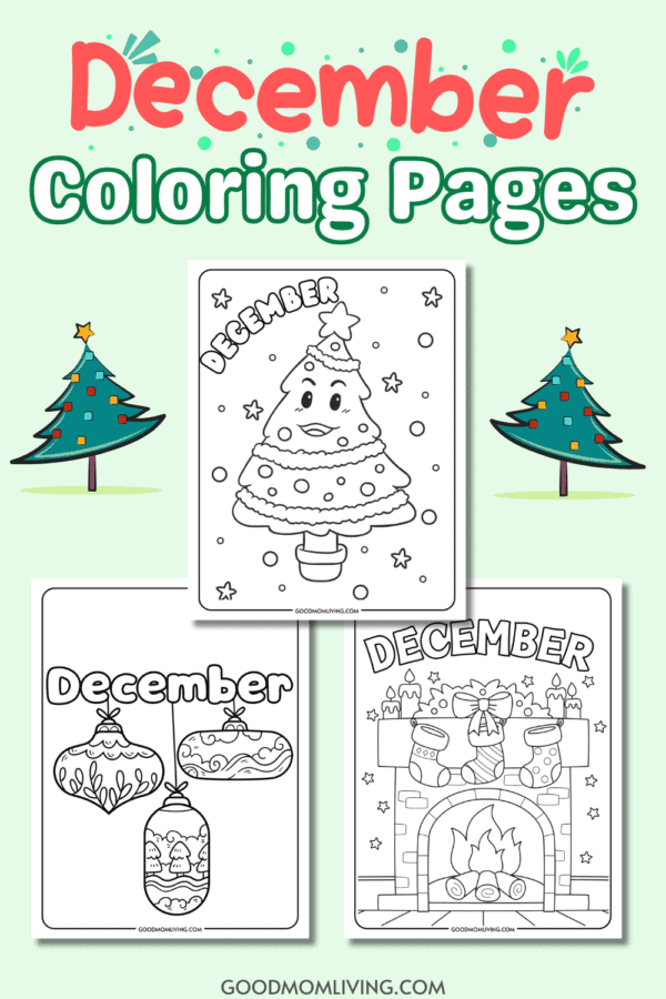 December Coloring Pages (Free Winter Coloring Page) - Good Mom Living