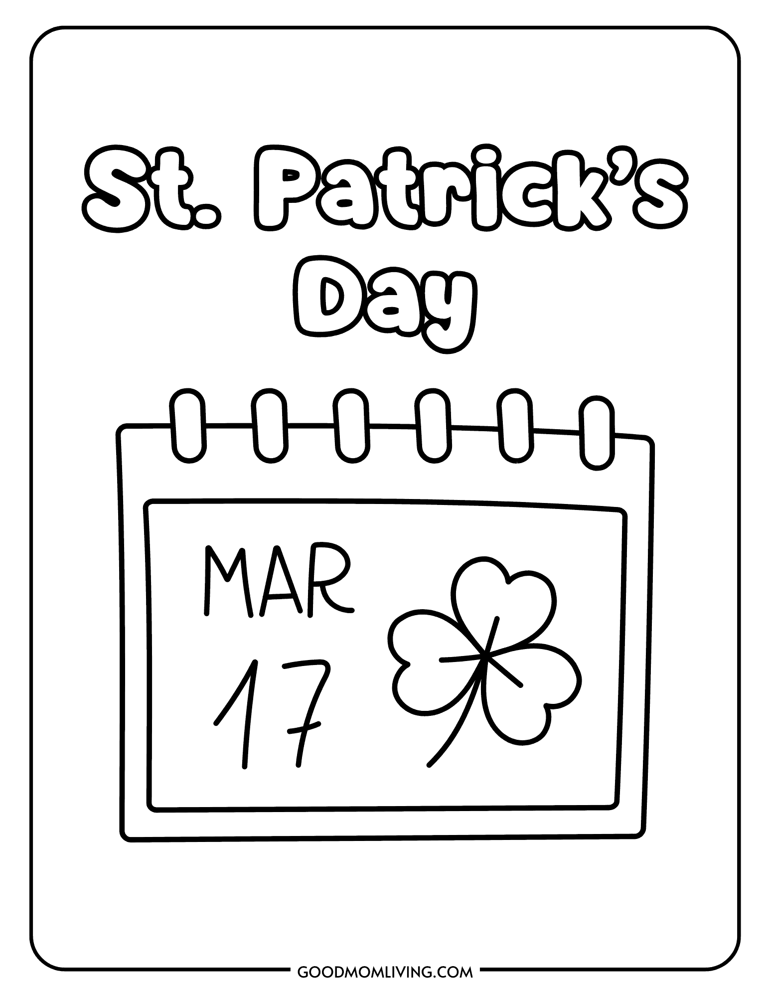 25+ March Coloring Pages (Free March Coloring Page) - Good Mom Living