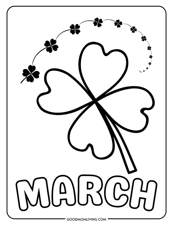 25+ March Coloring Pages (Free March Coloring Page) - Good Mom Living