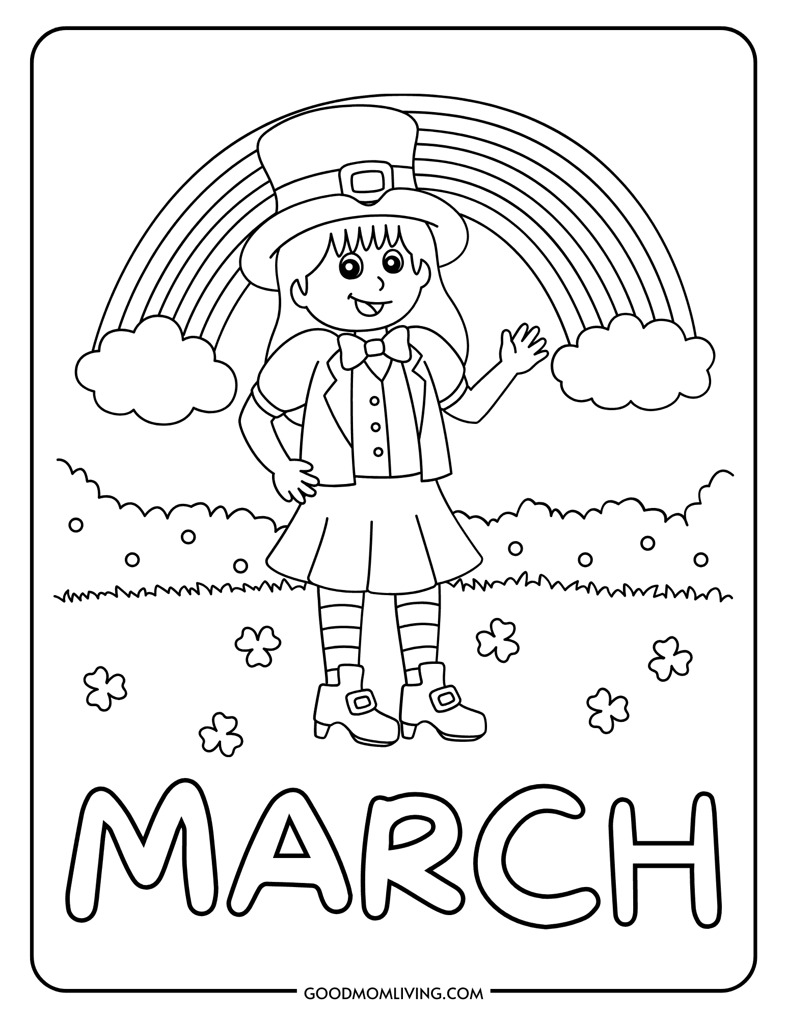 25+ March Coloring Pages (Free March Coloring Page) - Good Mom Living