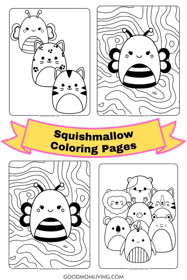 60+ Squishmallow Coloring Pages for Kids (Free) - Good Mom Living