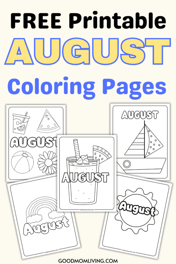August Coloring Pages (Summer Coloring Pages Free) - Good Mom Living