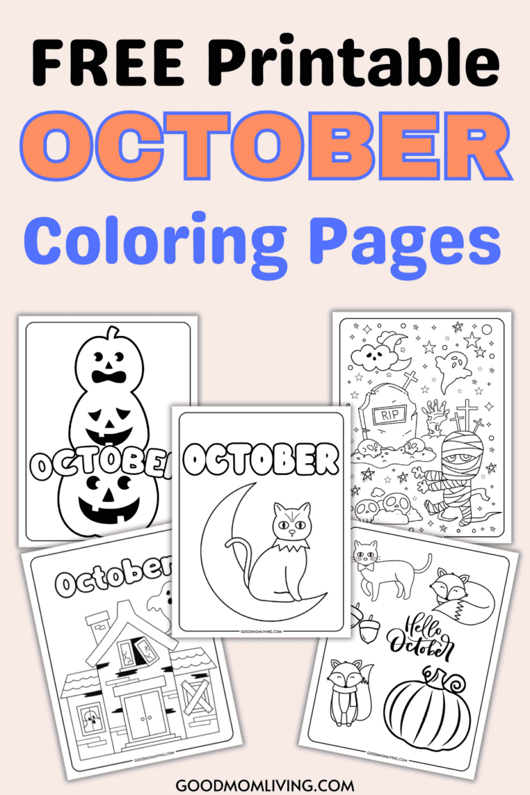 October Coloring Pages (Free Autumn Coloring Pages) - Good Mom Living