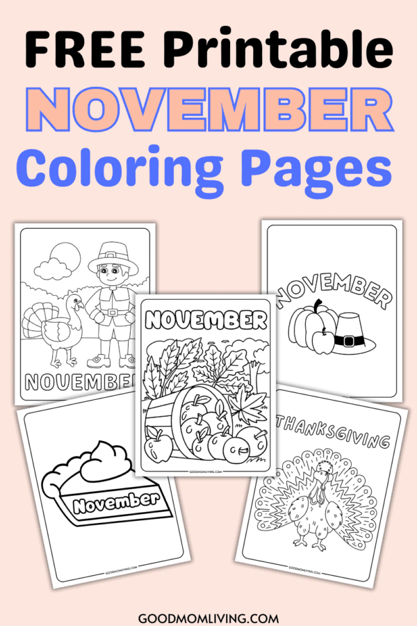 November Coloring Pages (Free Fall Printables) - Good Mom Living