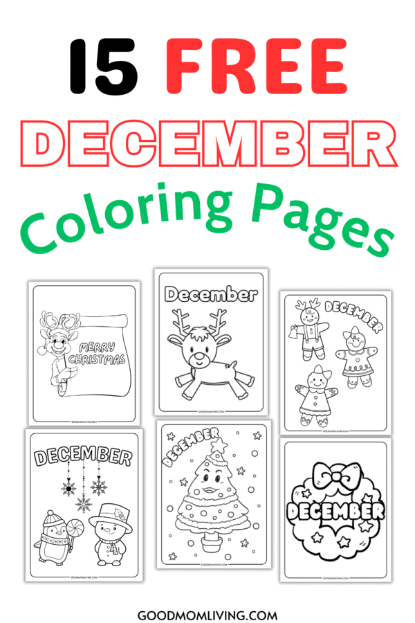 December Coloring Pages (Free Winter Coloring Page) - Good Mom Living