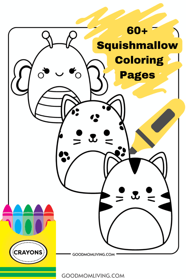 60+ Squishmallow Coloring Pages for Kids (Free) - Good Mom Living