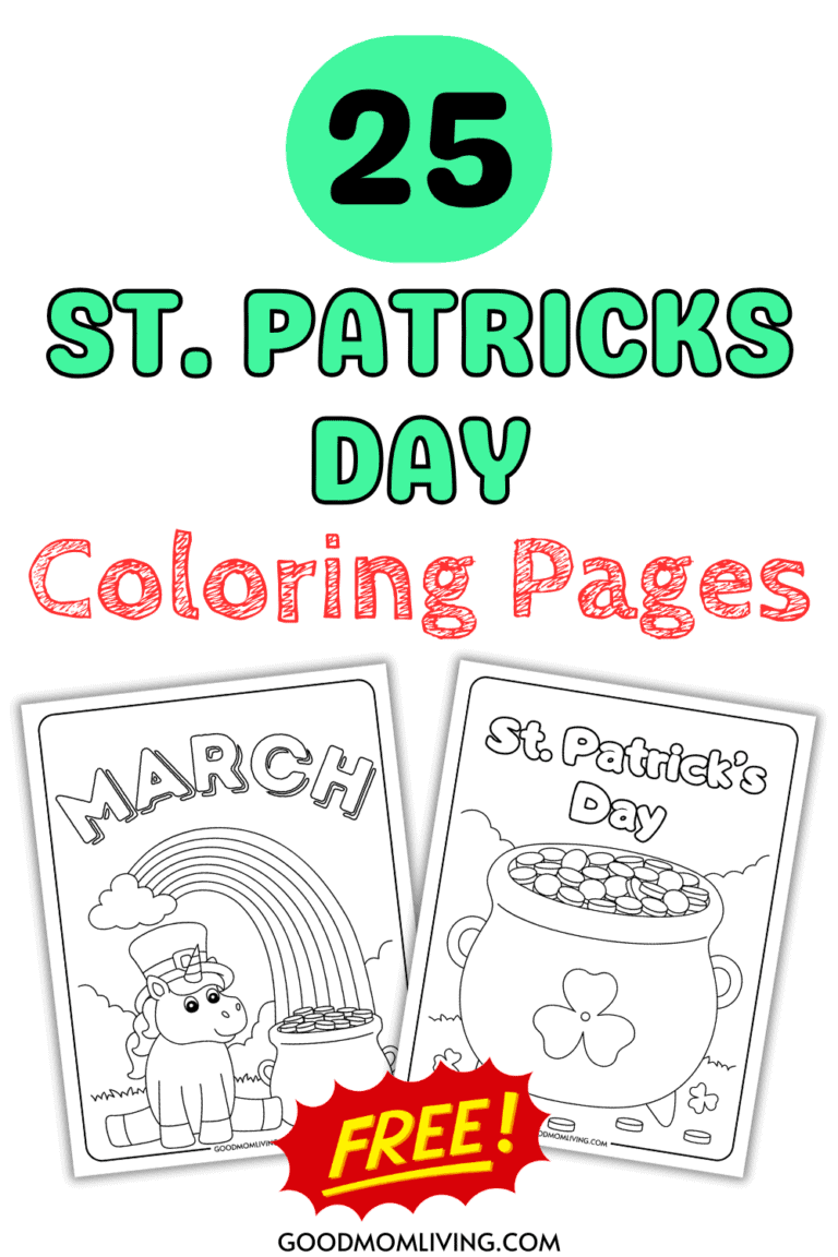 25+ March Coloring Pages (Free March Coloring Page) - Good Mom Living