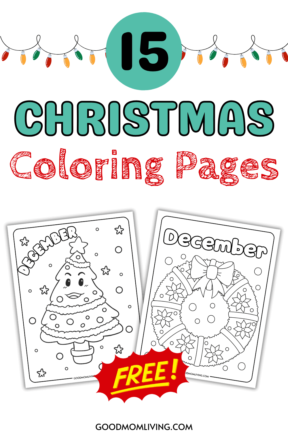 December Coloring Pages (Free Winter Coloring Page) - Good Mom Living