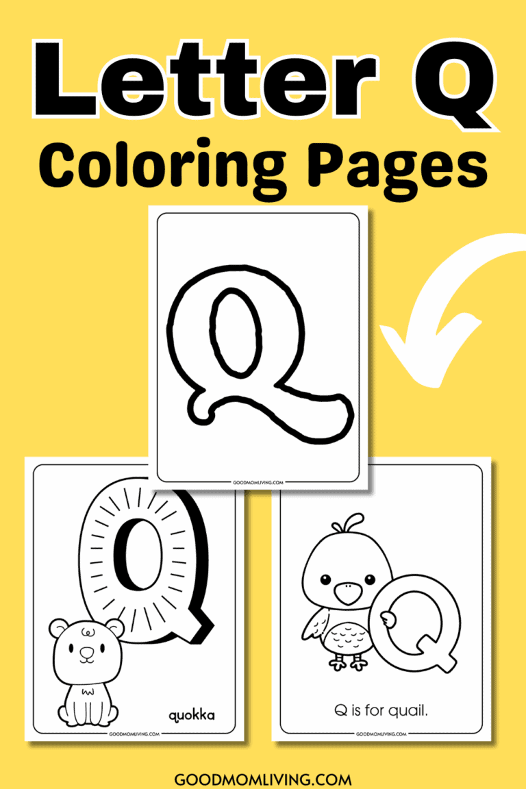 Letter Q Coloring Pages: Free Alphabet Coloring Page - Good Mom Living