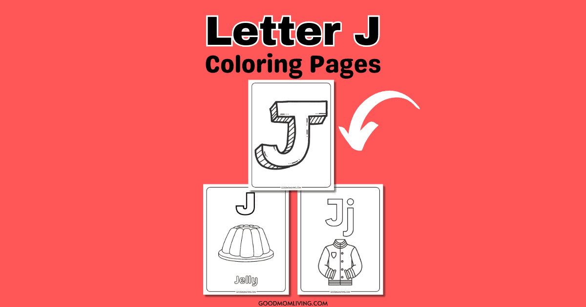 Letter J Coloring Page: Free Alphabet Printable Pages - Good Mom Living