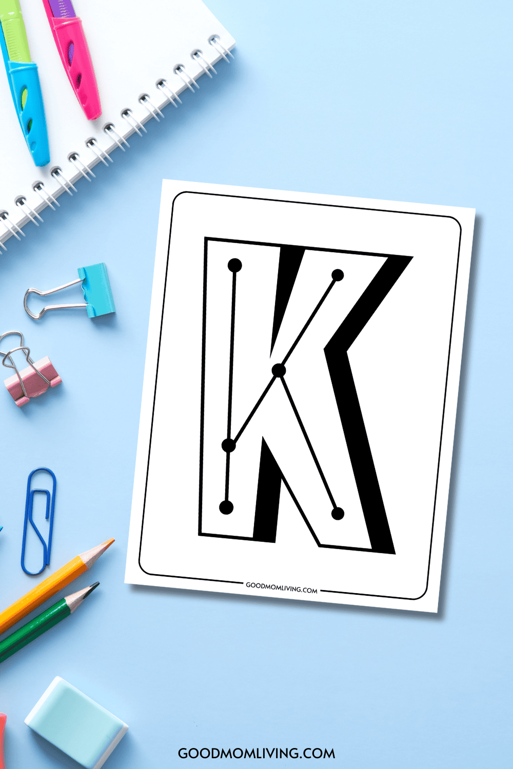 Letter K Coloring Page: Free Alphabet Printable Pages - Good Mom Living