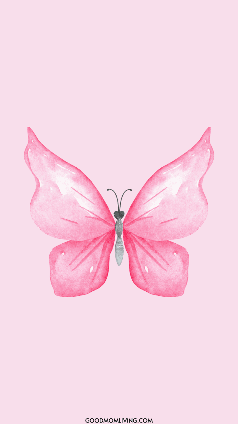 Pink Butterfly Wallpaper iPhone Free Aesthetic Images - Good Mom Living
