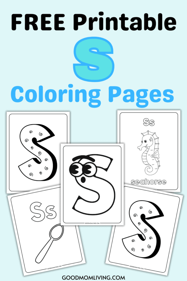 Letter S Coloring Pages: Free Alphabet Printable - Good Mom Living