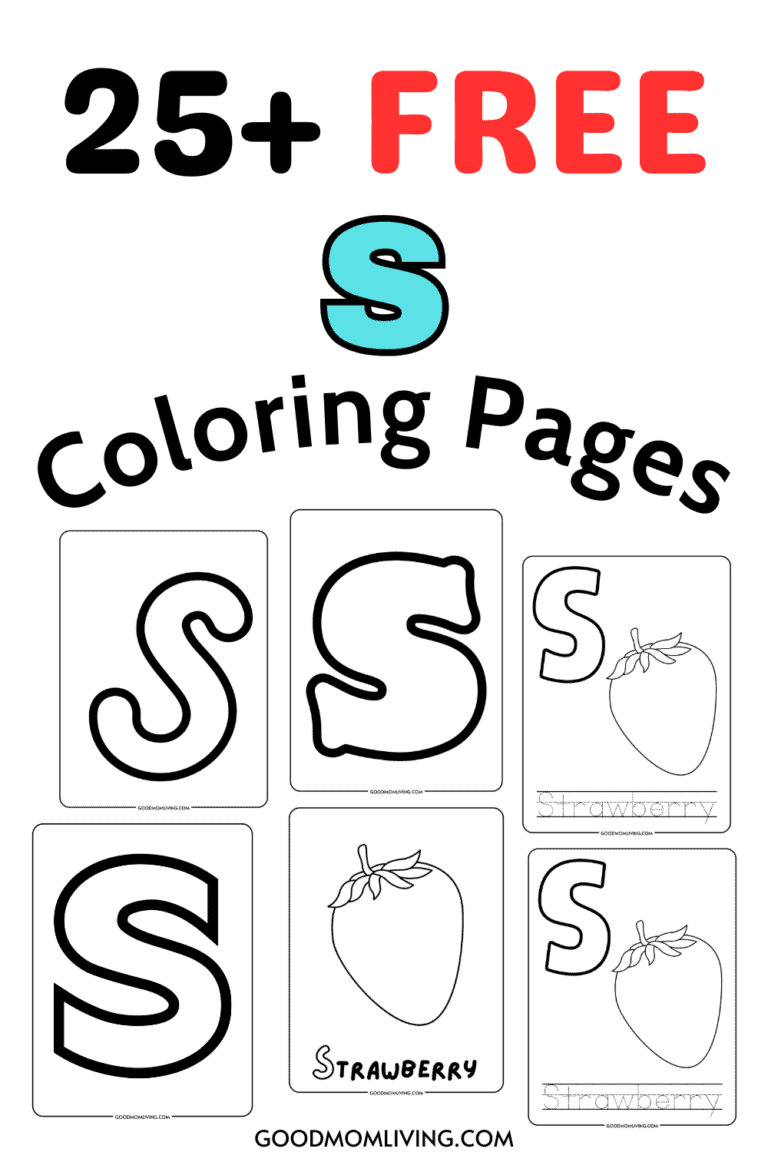 Letter S Coloring Pages: Free Alphabet Printable - Good Mom Living