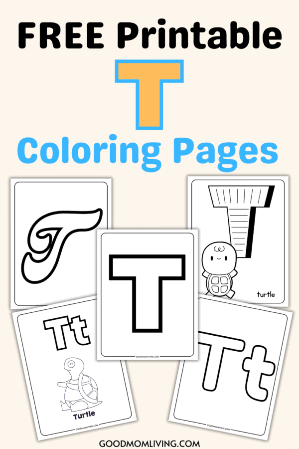 Letter T Coloring Page: Free Alphabet Printable - Good Mom Living