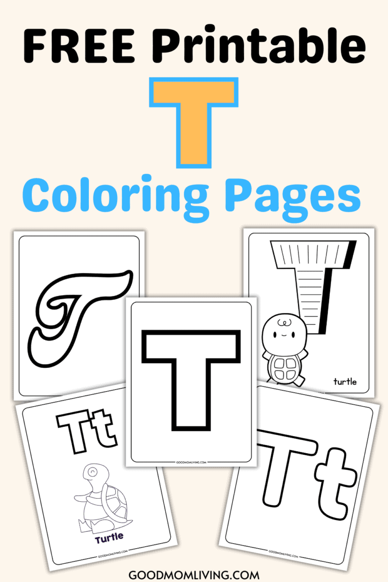 Letter T Coloring Page: Free Alphabet Printable - Good Mom Living