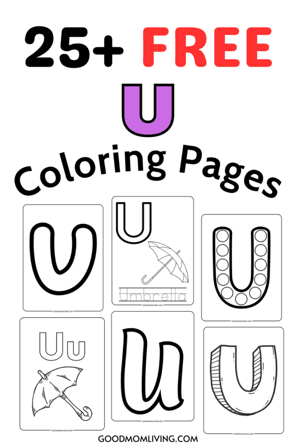Letter U Coloring Page: Free Alphabet Printable - Good Mom Living