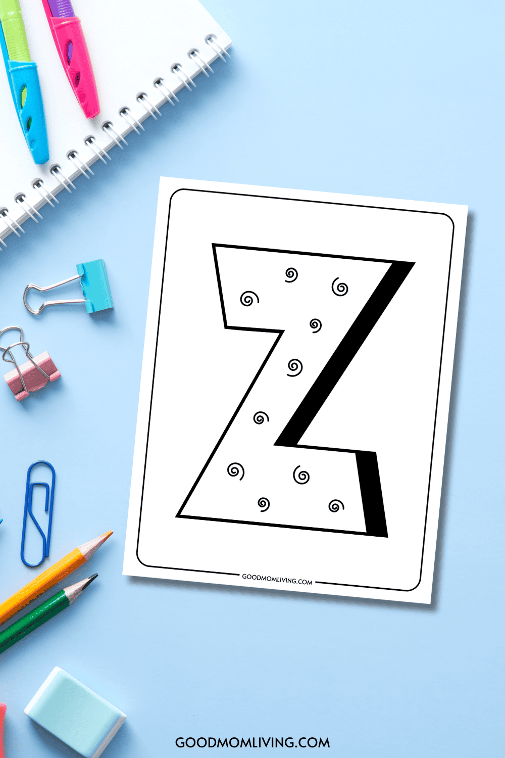 Letter Z Coloring Page