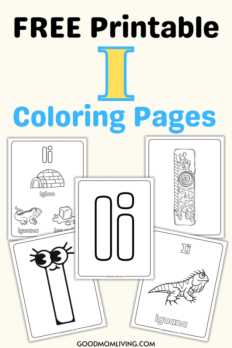 Letter I Coloring Pages: Free Alphabet Coloring Page - Good Mom Living