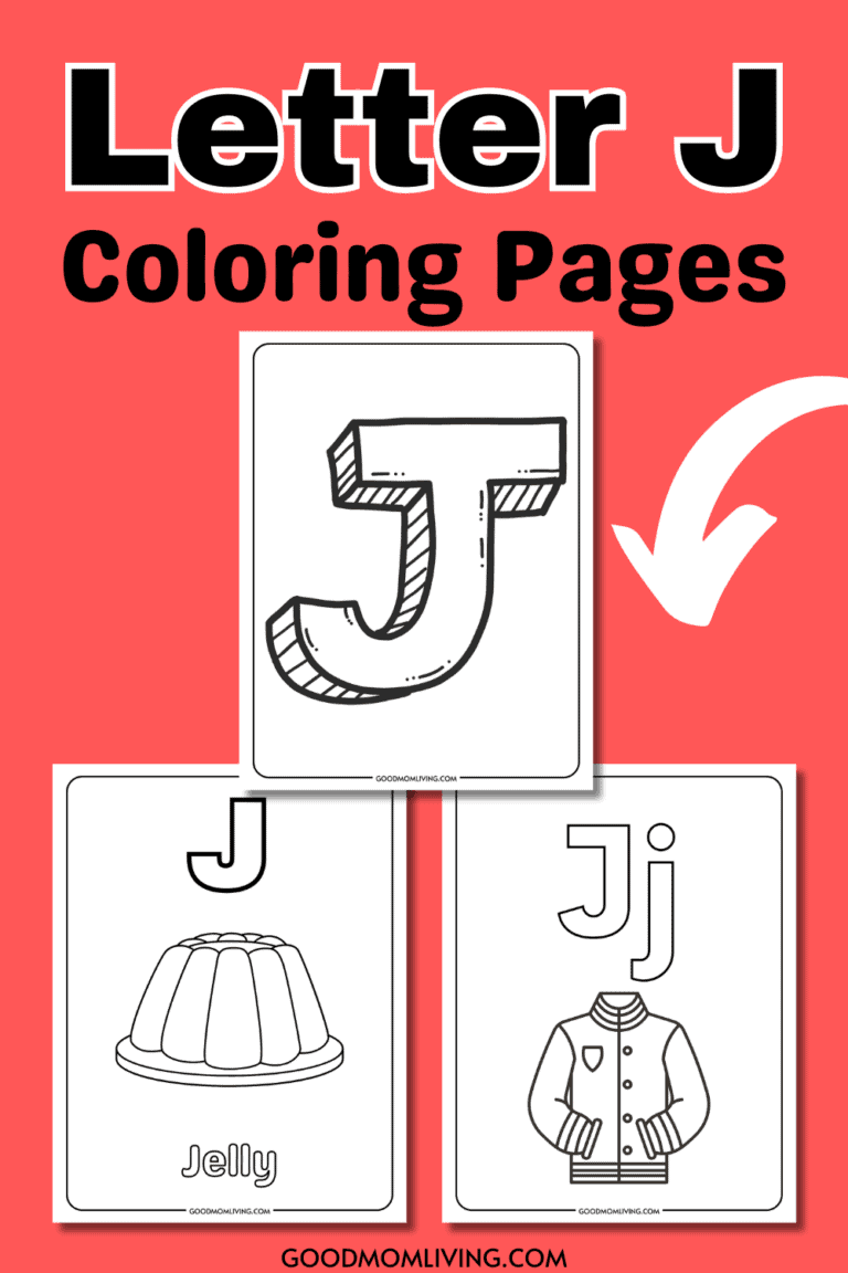 Letter J Coloring Page: Free Alphabet Printable Pages - Good Mom Living