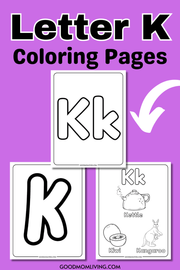 Letter K Coloring Page: Free Alphabet Printable Pages - Good Mom Living