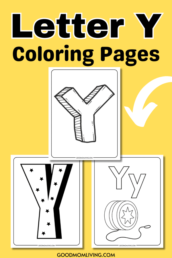 Letter Y Coloring Pages: Free Alphabet Printable Page - Good Mom Living