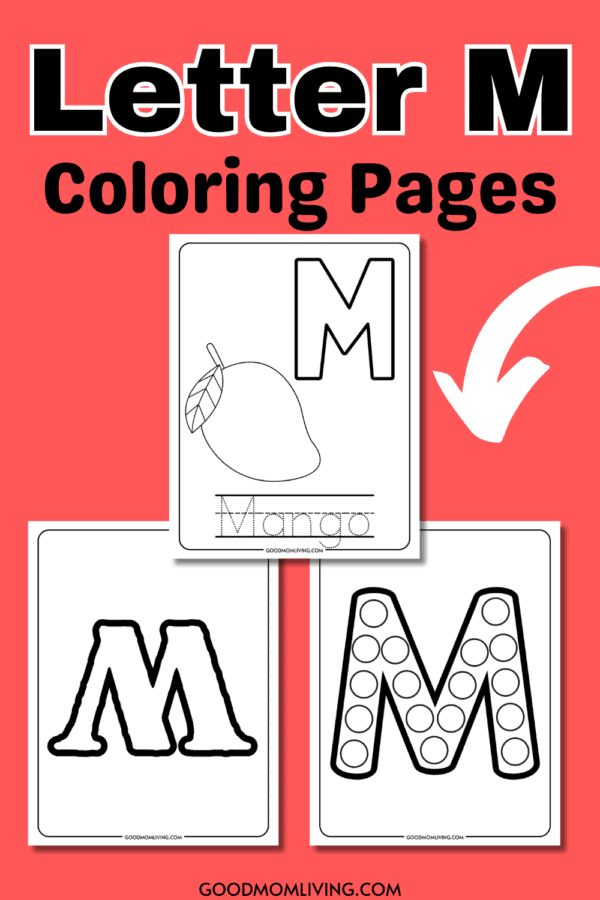 Letter M Coloring Page: Free Alphabet Printable Pages - Good Mom Living