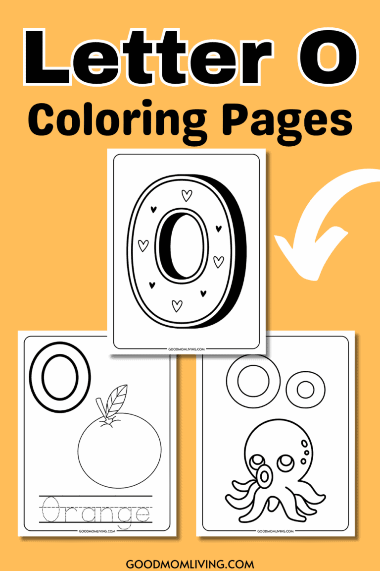Letter O Coloring Pages: Free Alphabet Coloring Page - Good Mom Living